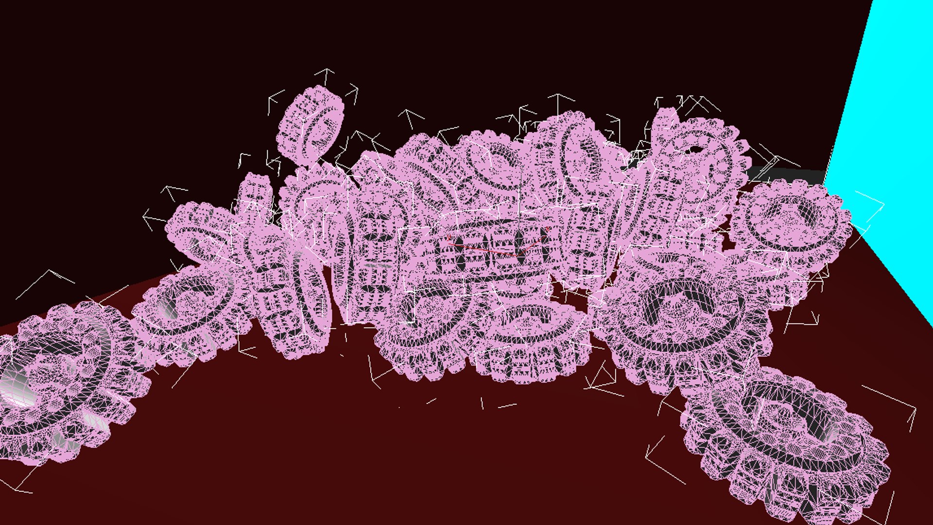 3d model abstract gears