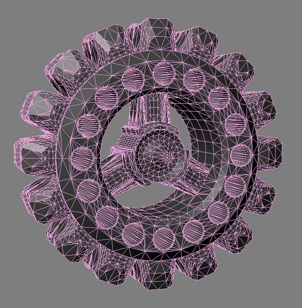 3d model abstract gears