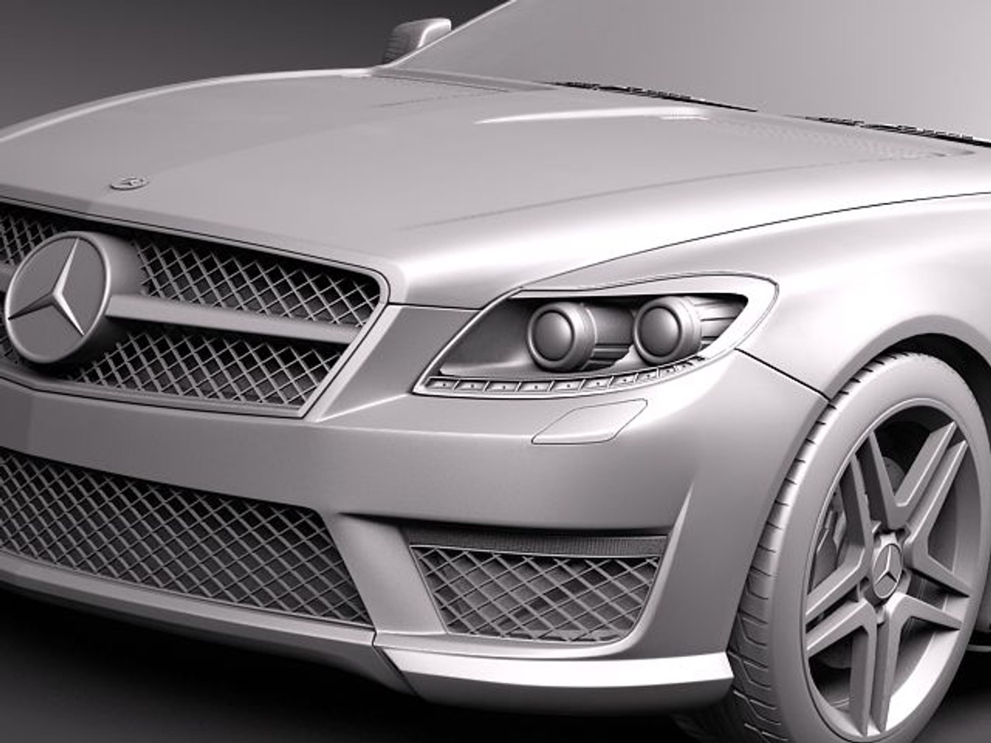 Mercedes Cl 63 Amg 3d Model
