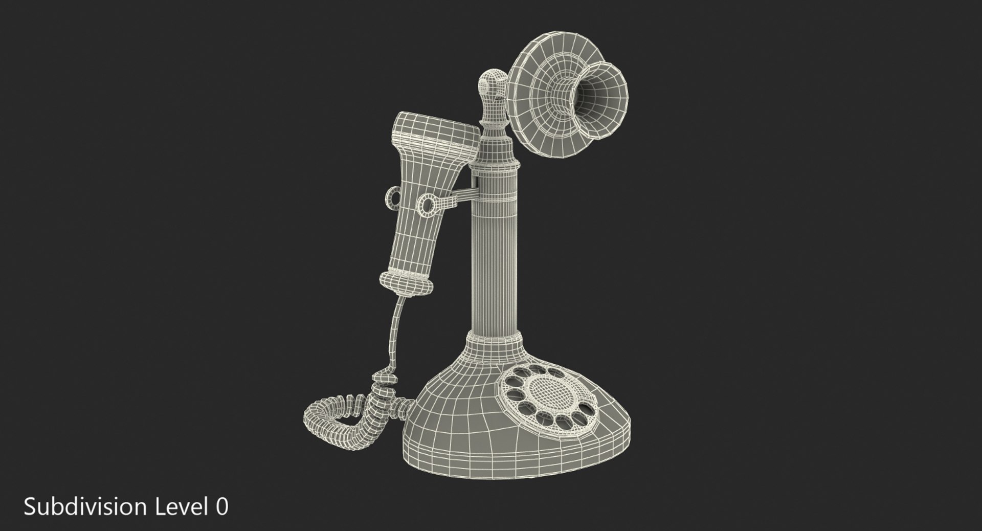 Old Upright Telephone Phone 3D Model - TurboSquid 1380978
