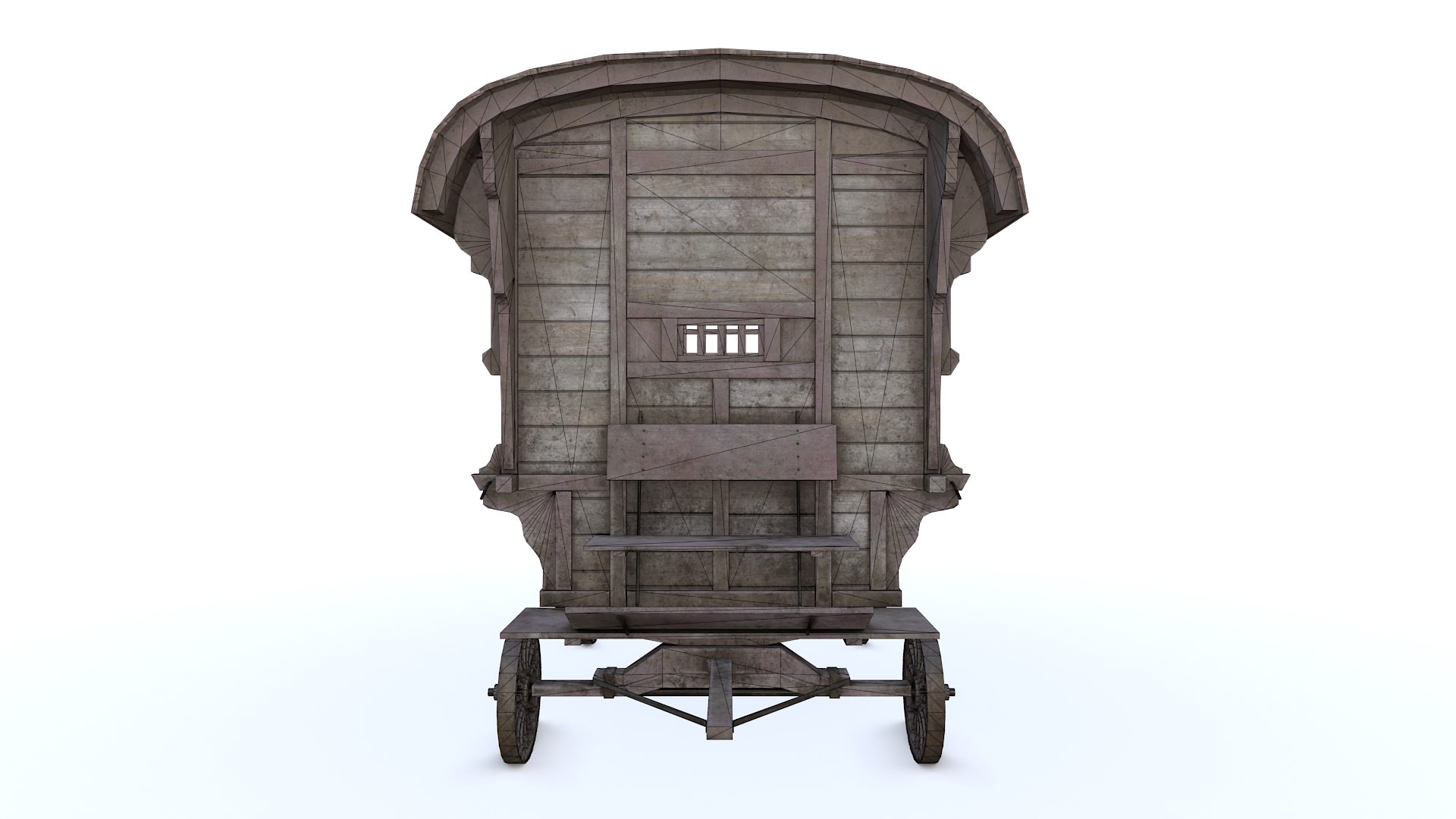 3D Model Old Prison Trolley - TurboSquid 1506621