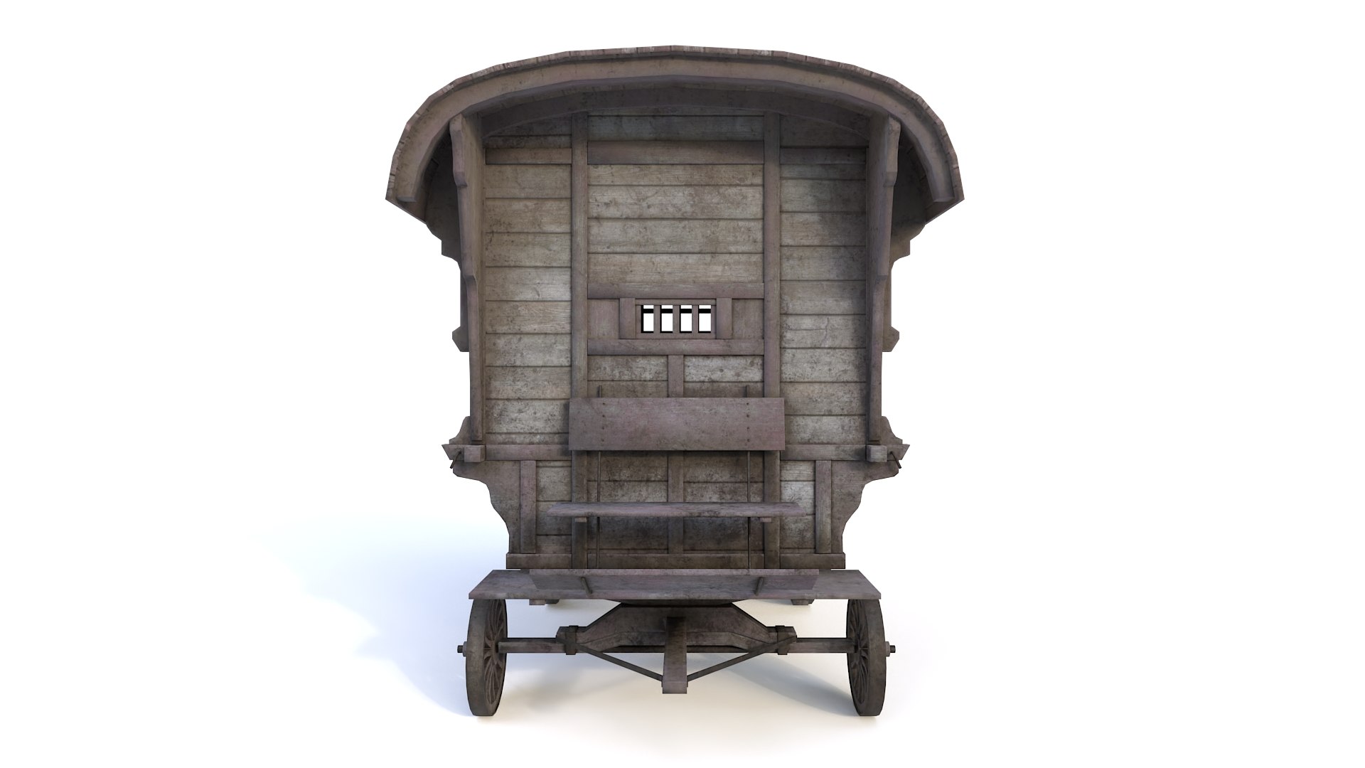 3D Model Old Prison Trolley - TurboSquid 1506621