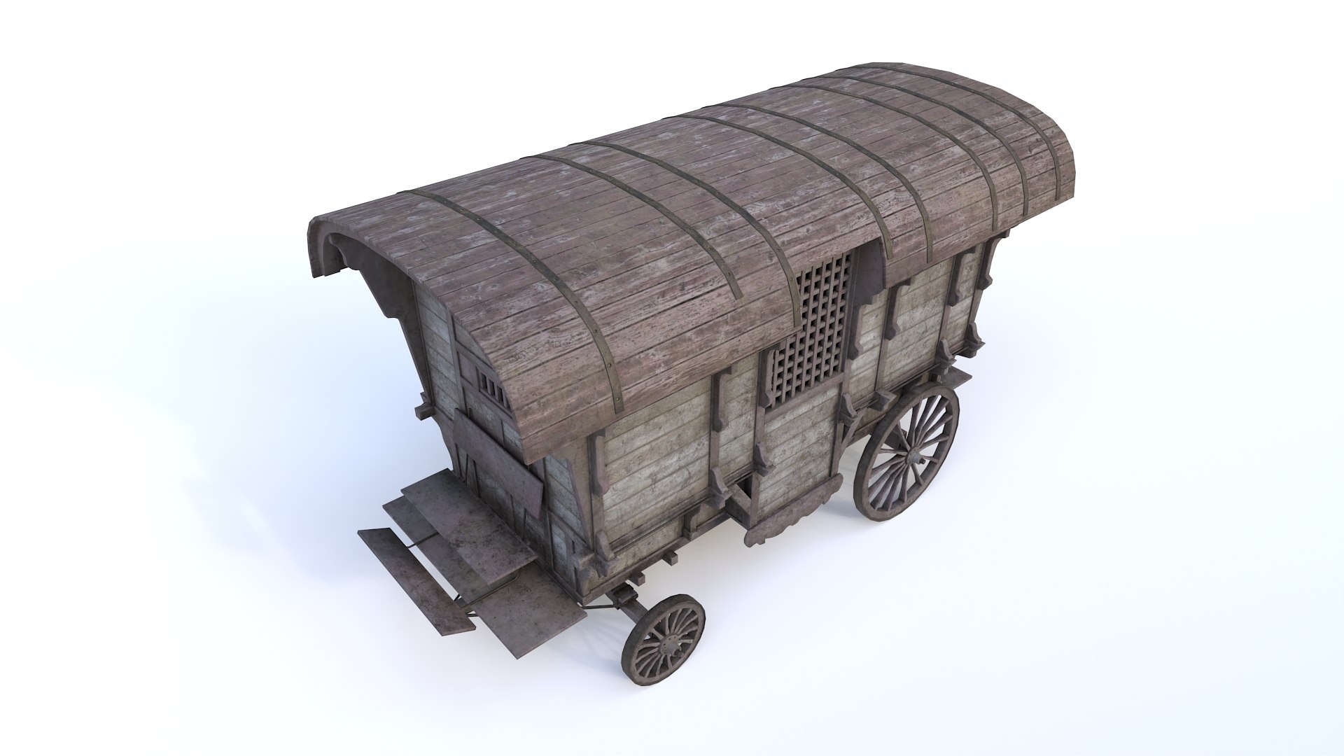 3D Model Old Prison Trolley - TurboSquid 1506621