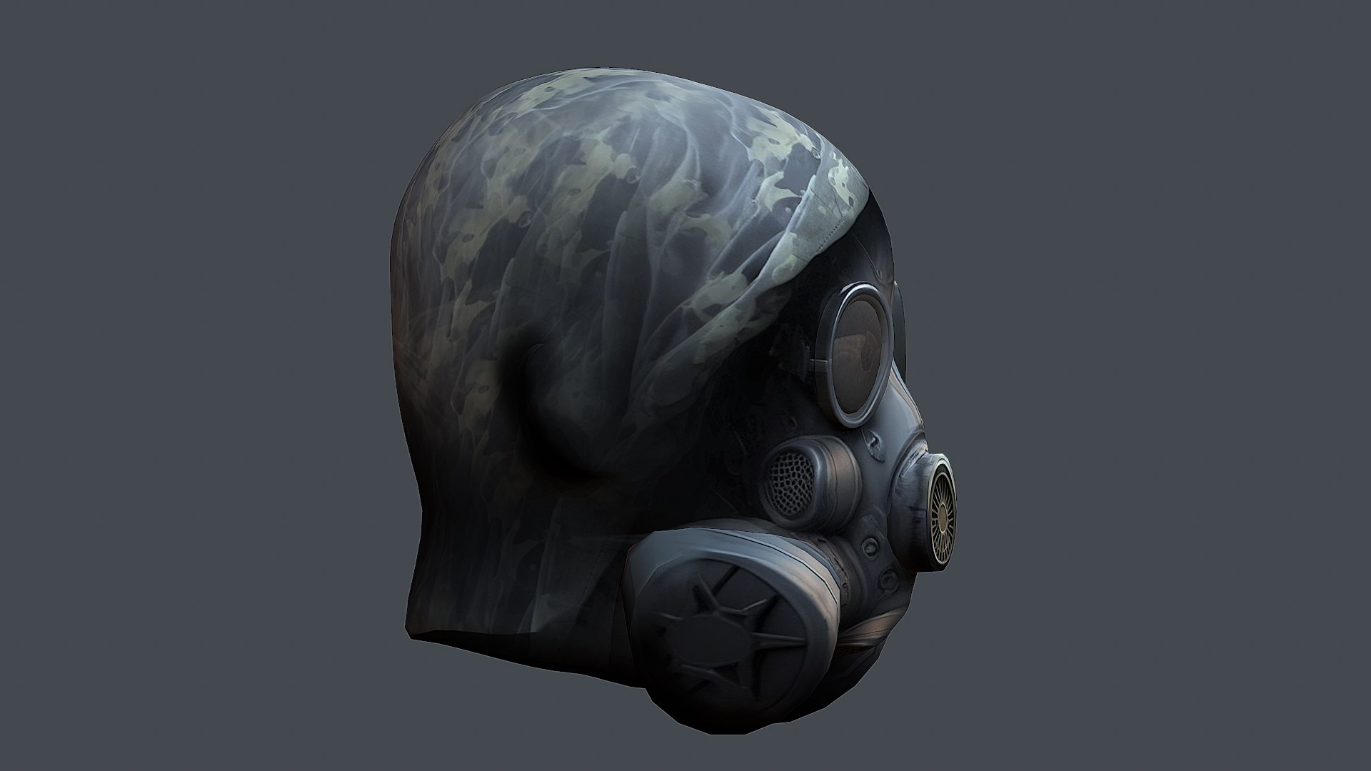 Gas Mask Protection Futuristic Isolated Equipment 3D Model - TurboSquid ...