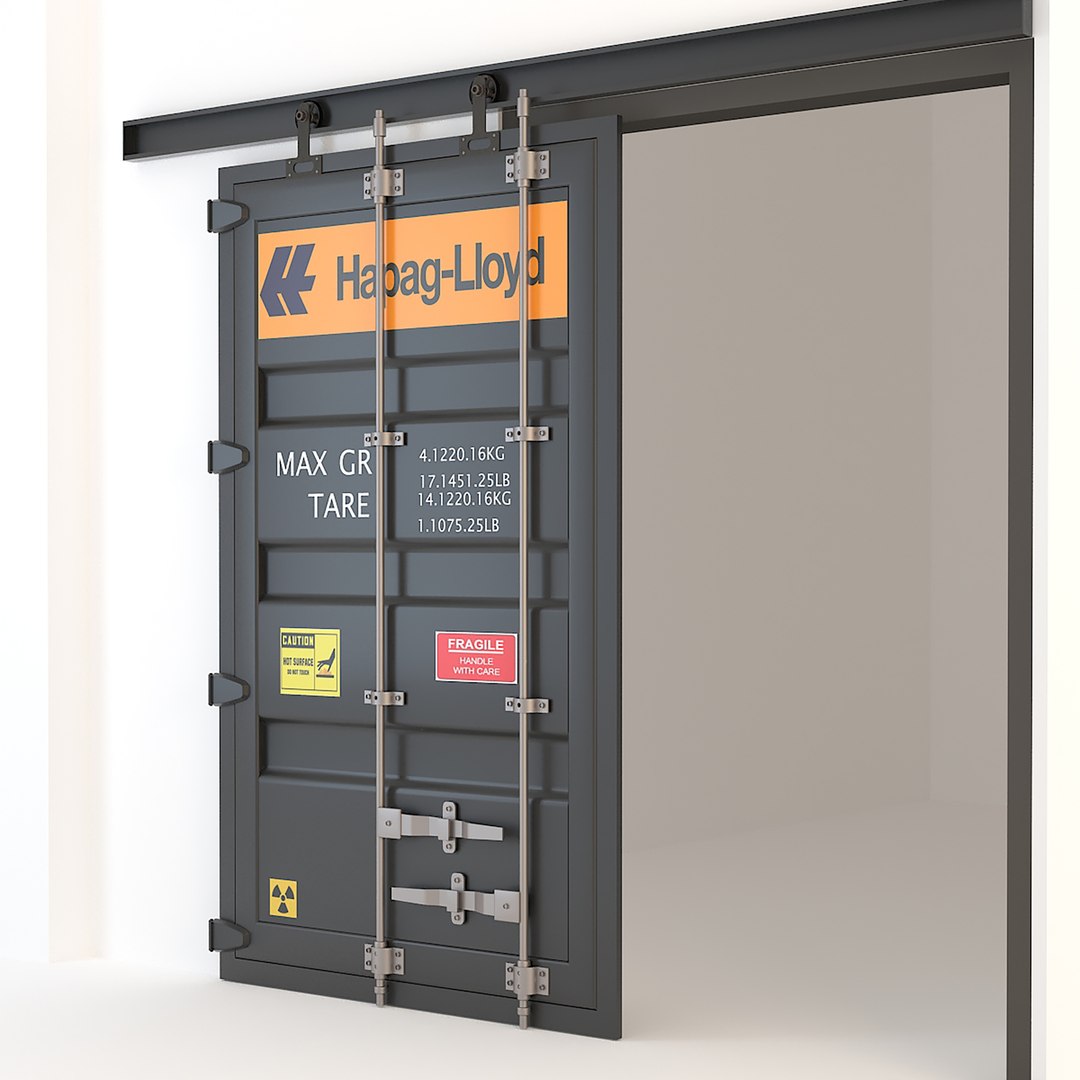Industrial Container Sliding Doors 3D Model - TurboSquid 1639244