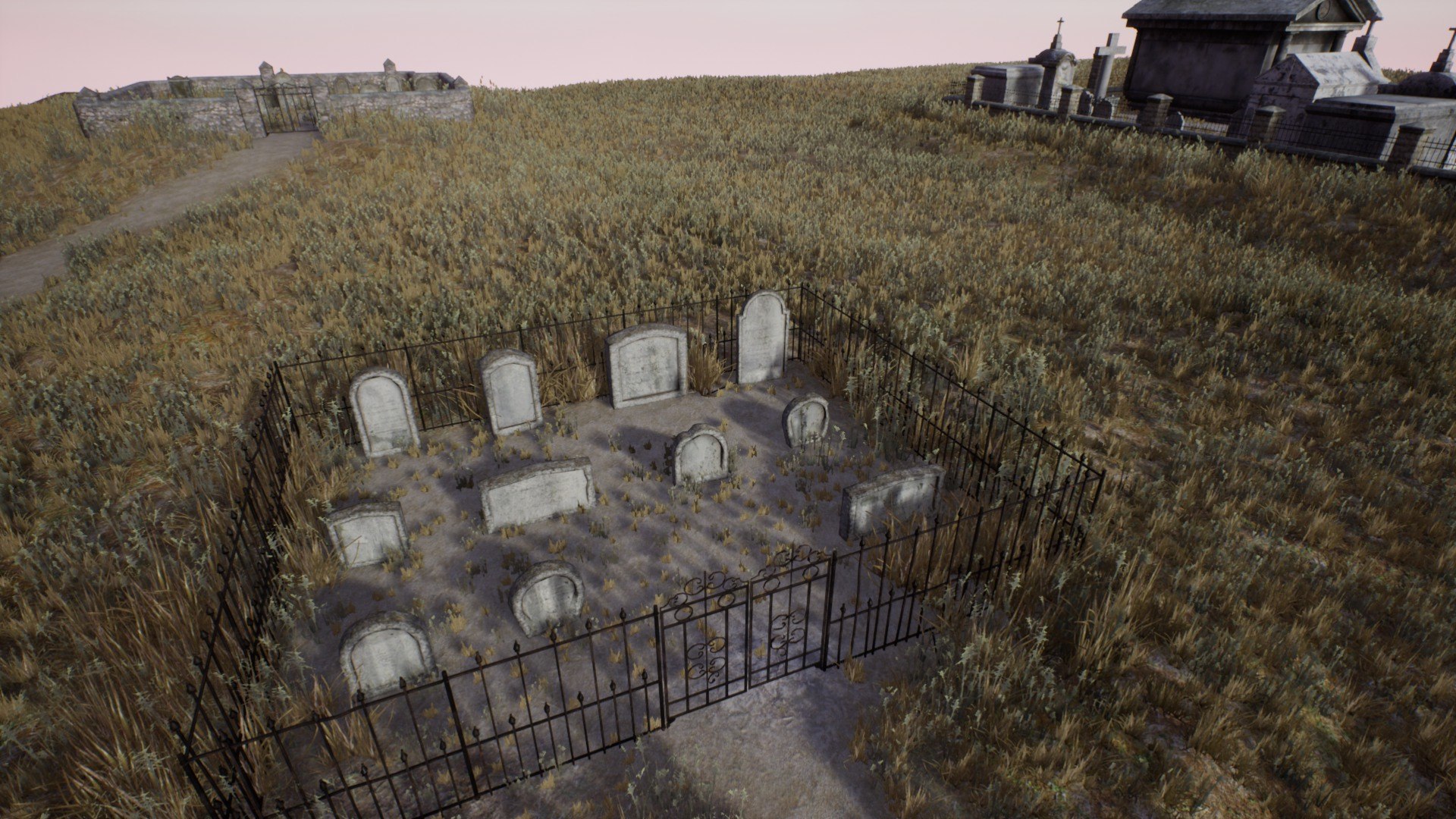 Graveyard And Cemetery Pack 1 Unreal Asset 3D Model - TurboSquid 1725742