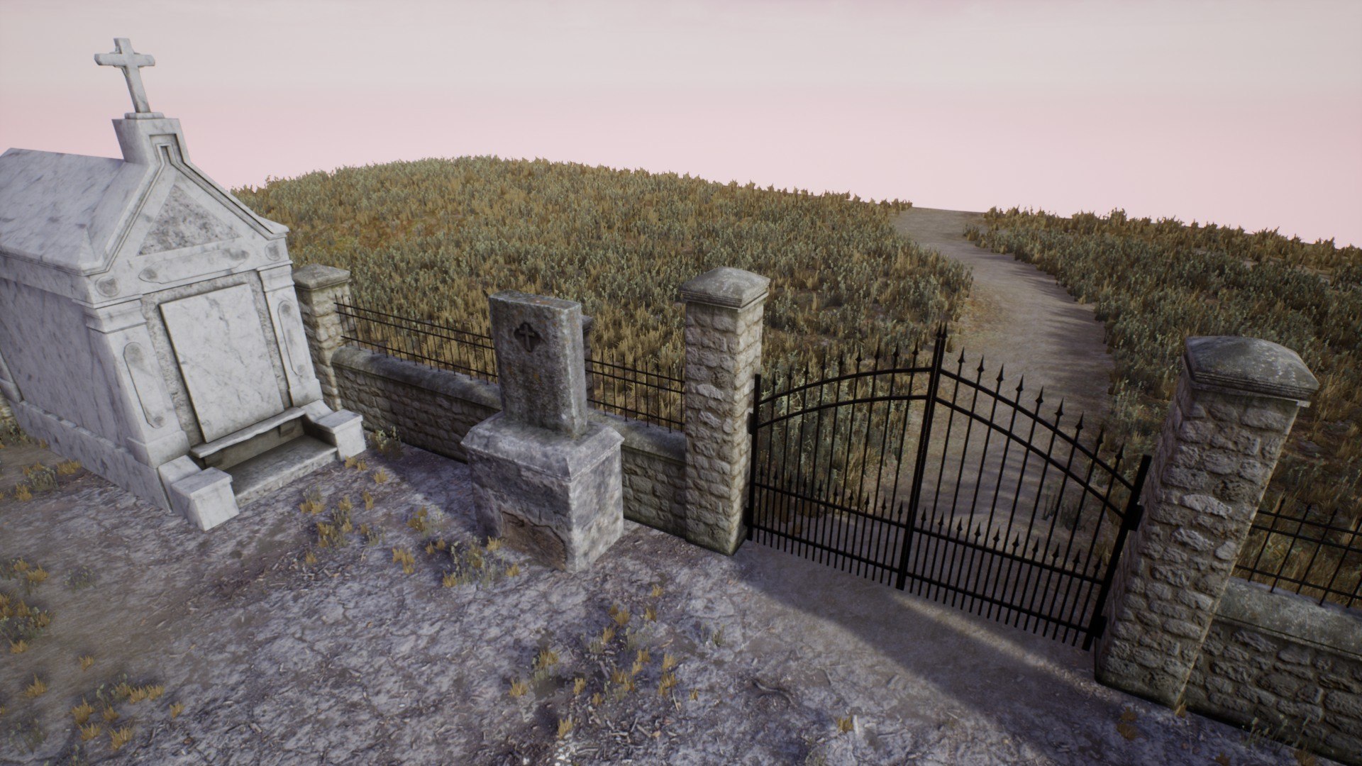 Graveyard And Cemetery Pack 1 Unreal Asset 3D Model - TurboSquid 1725742