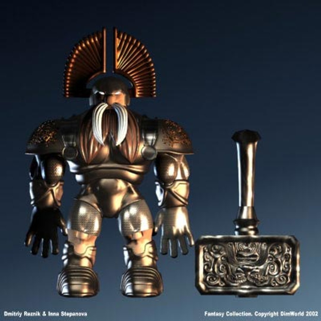 3d Max Fantasy Character Dwarf