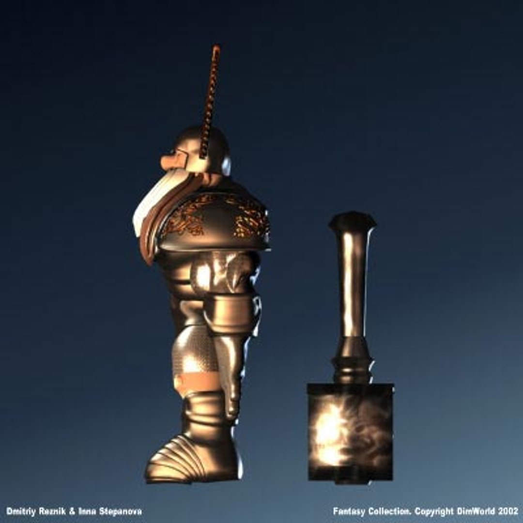 3d Max Fantasy Character Dwarf