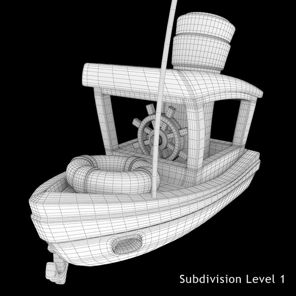 3d model toy ship