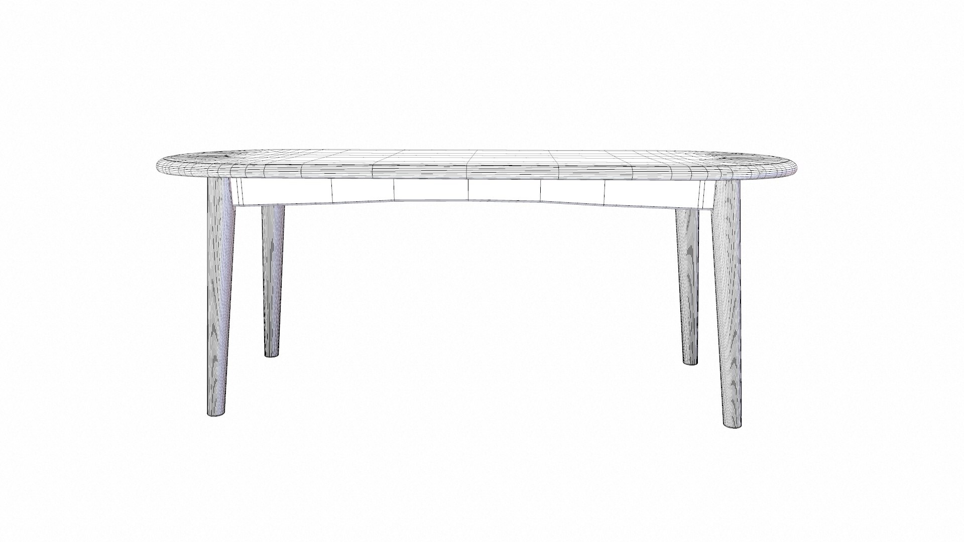 3D Dining Bench - TurboSquid 2386805