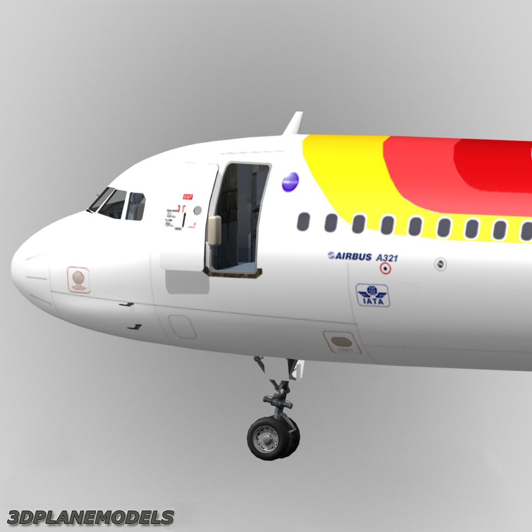 3d Dxf Airbus A321 Iberia A-321