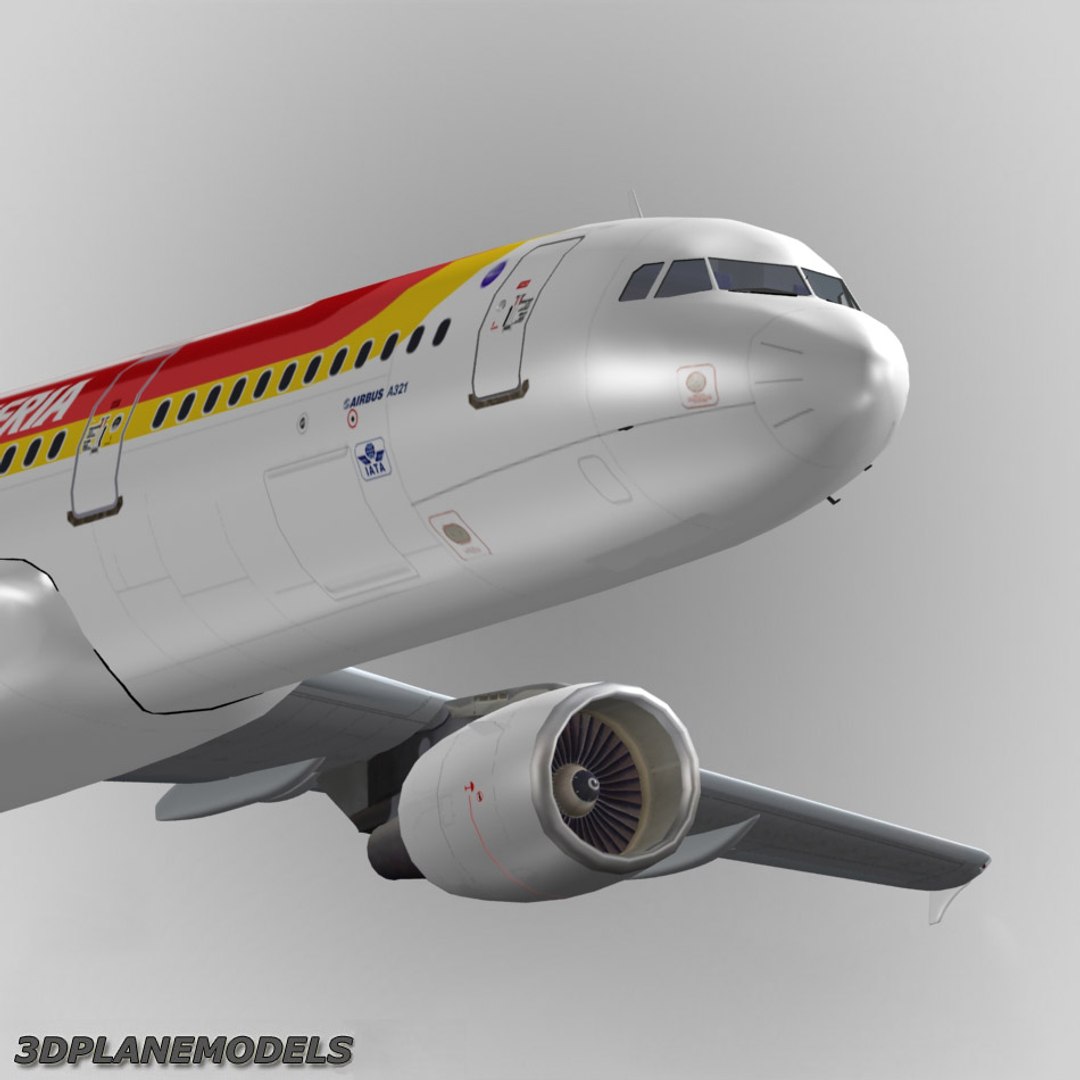 3d Dxf Airbus A321 Iberia A-321