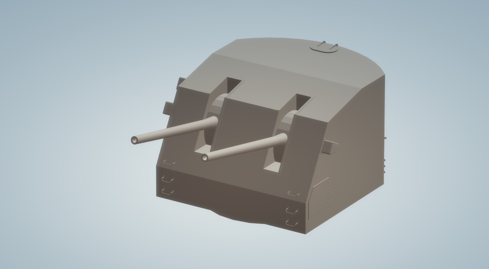 3D Model 5 Inch 38 Twin - TurboSquid 1432934