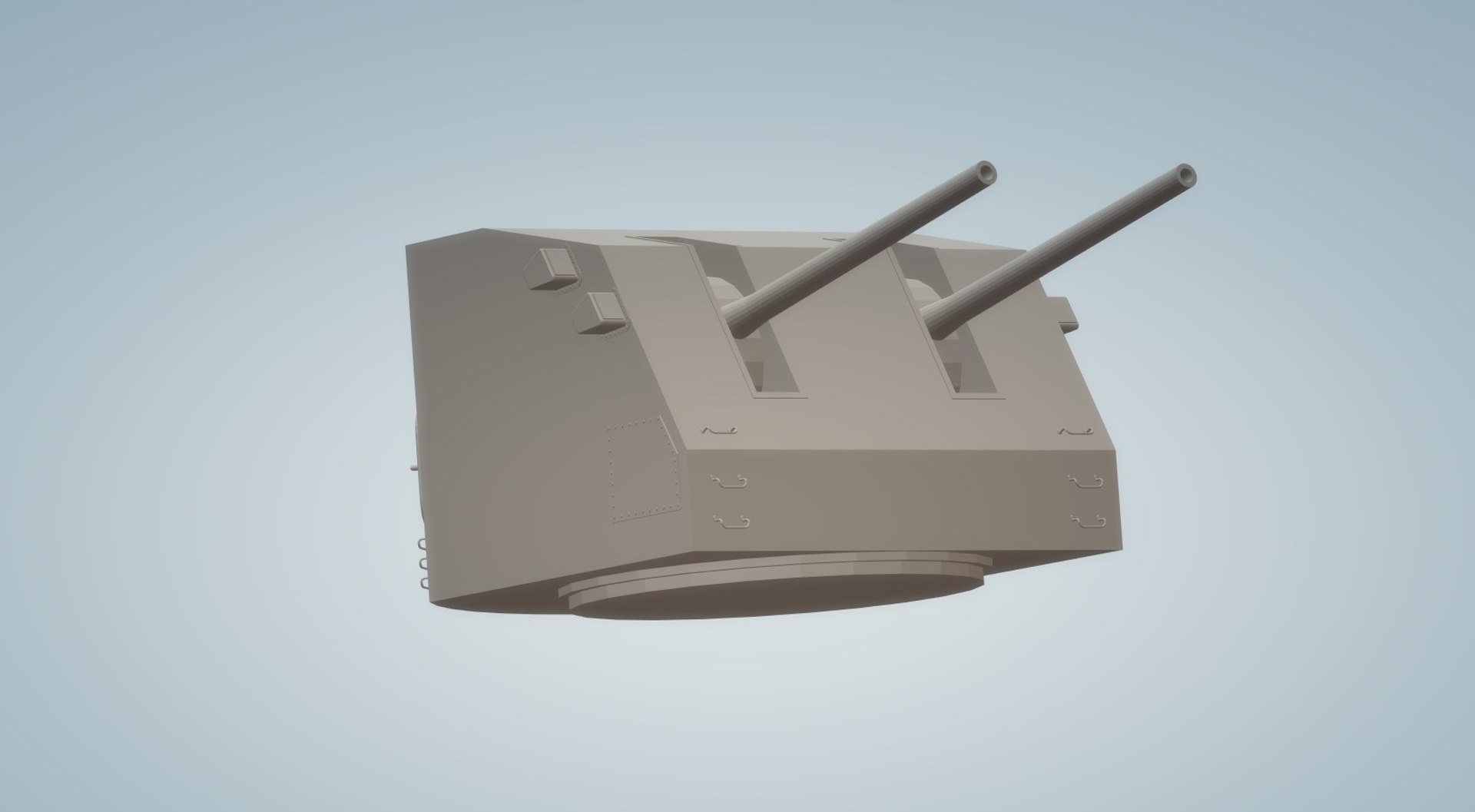 3D Model 5 Inch 38 Twin - TurboSquid 1432934