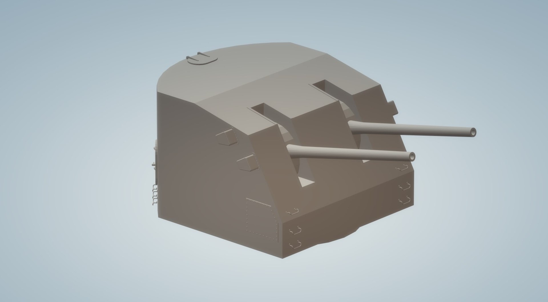 3D Model 5 Inch 38 Twin - TurboSquid 1432934