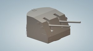 3D 5 inch deck gun model - TurboSquid 1432481