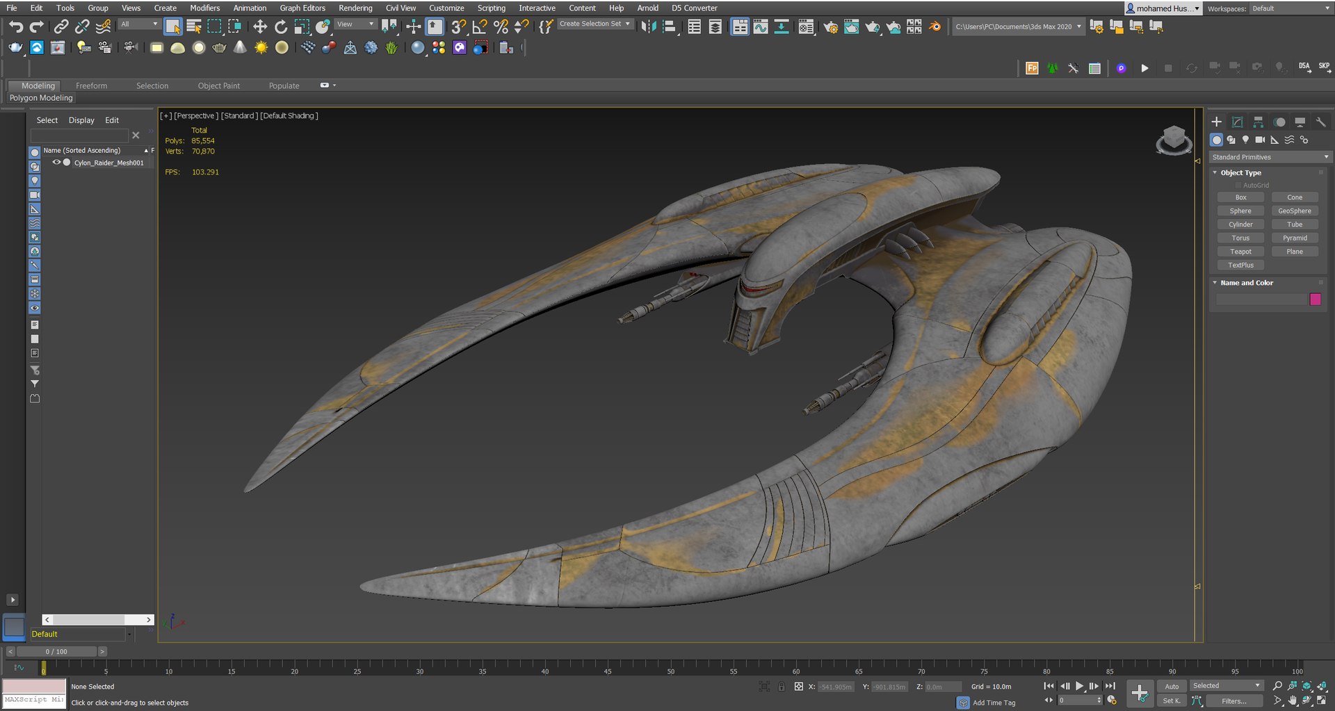 3D Battlestar Galactica Ships Cylon Raider MK II - TurboSquid 1959771