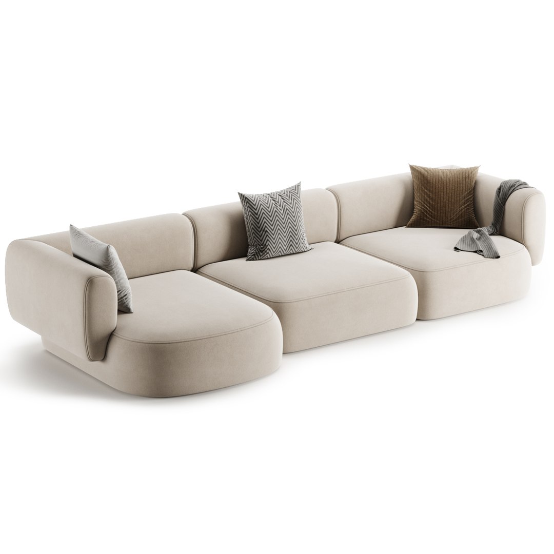Hug Modular Sofa Model - TurboSquid 2106780