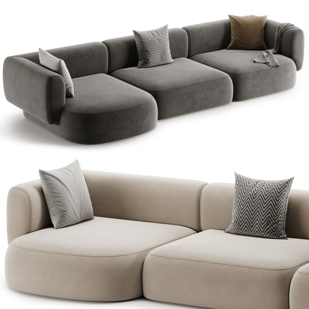 Hug Modular Sofa Model - TurboSquid 2106780