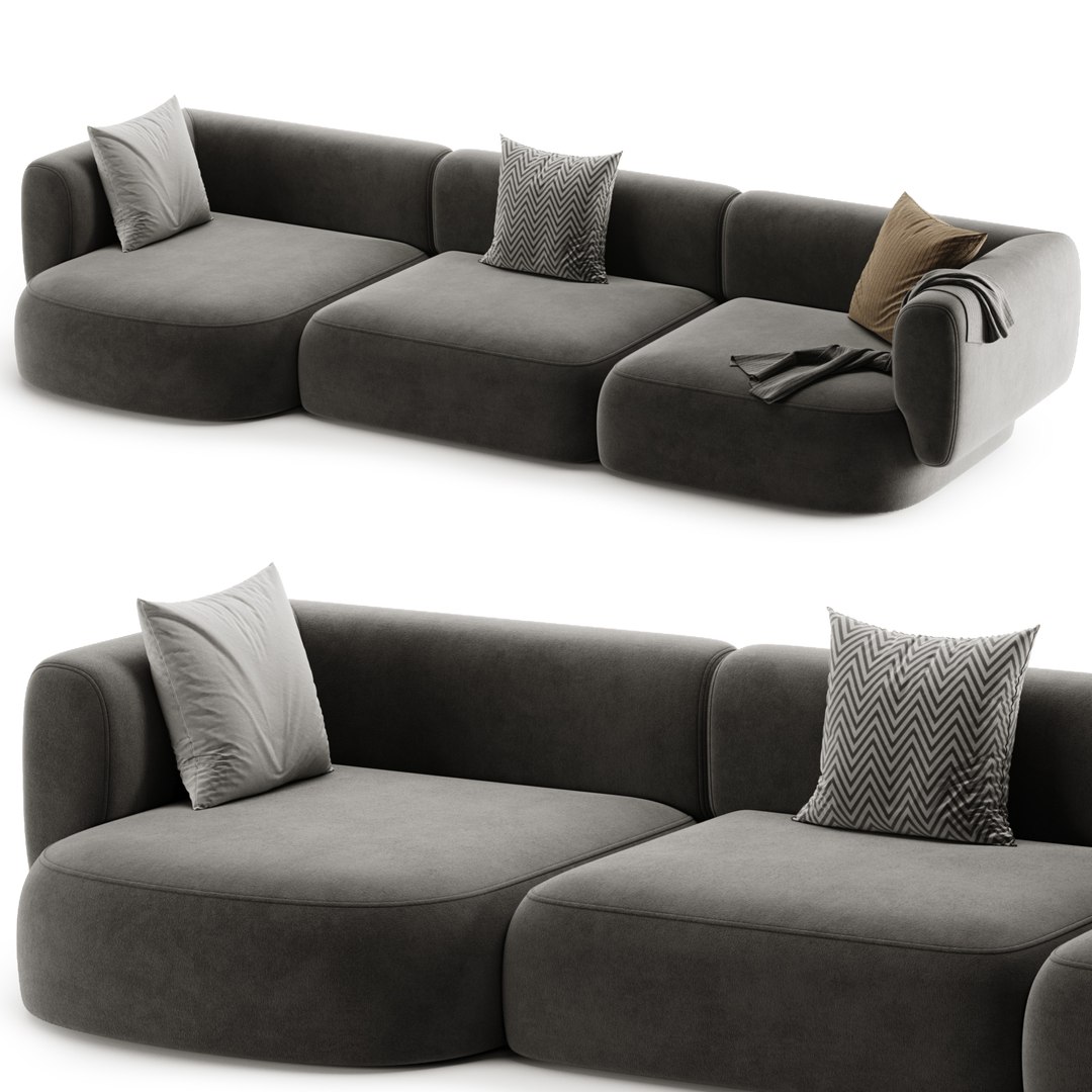 Hug Modular Sofa Model - TurboSquid 2106780