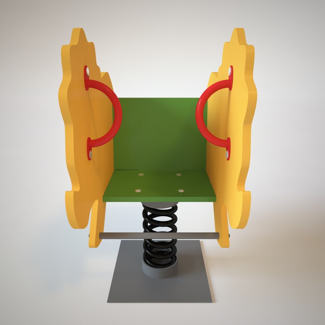 Playground Spring Dinosaur 3D Model - TurboSquid 1236551