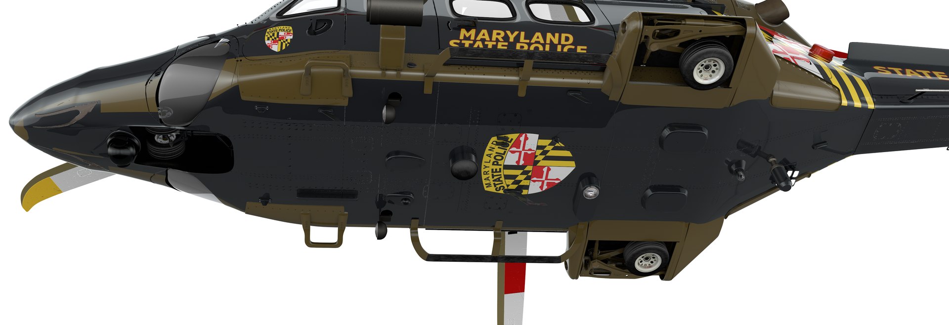 3D AW139 Maryland State Police L2341 Model - TurboSquid 2380662