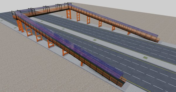 Pedestrian Bridge Blender Models for Download | TurboSquid