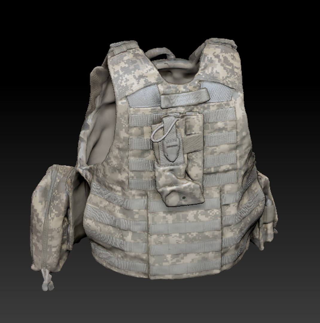 3D Equipped Military Body Armor Model - TurboSquid 1471152