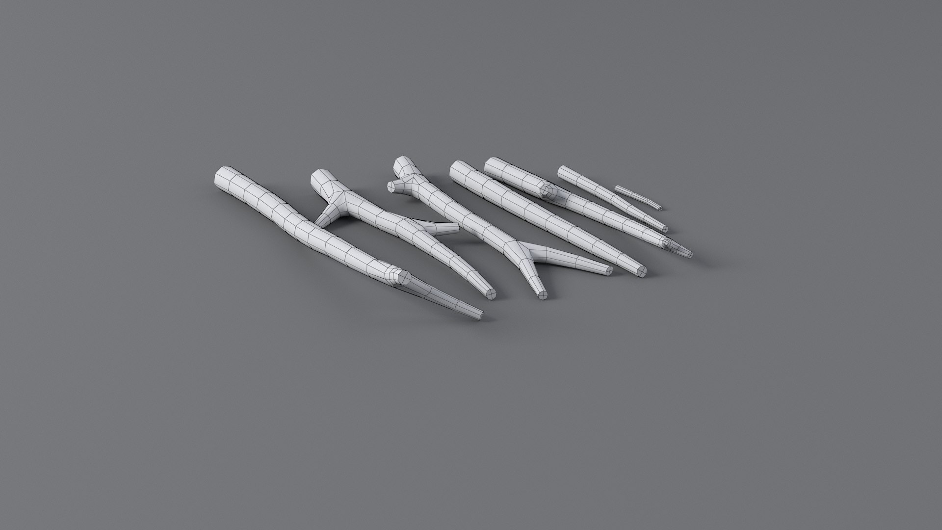 3D Cartoon Twigs Model - TurboSquid 1941545