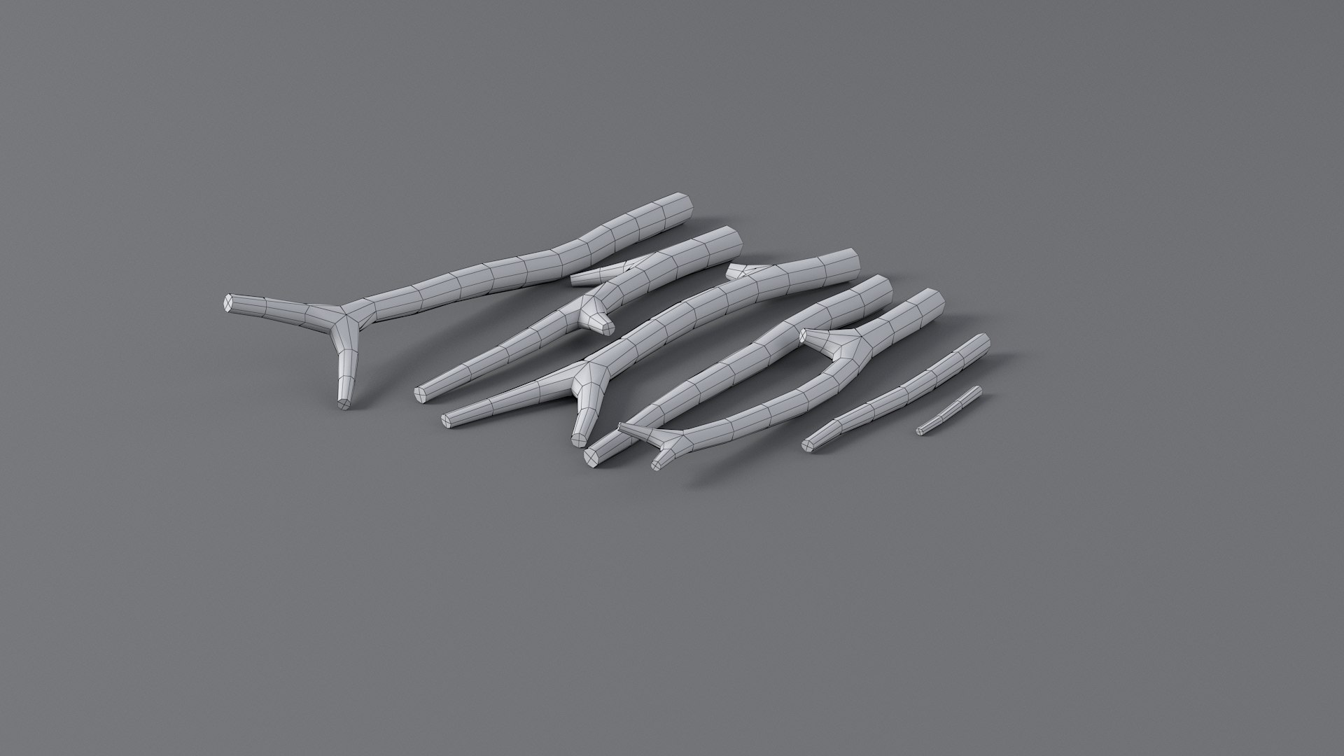 3D Cartoon Twigs Model - TurboSquid 1941545