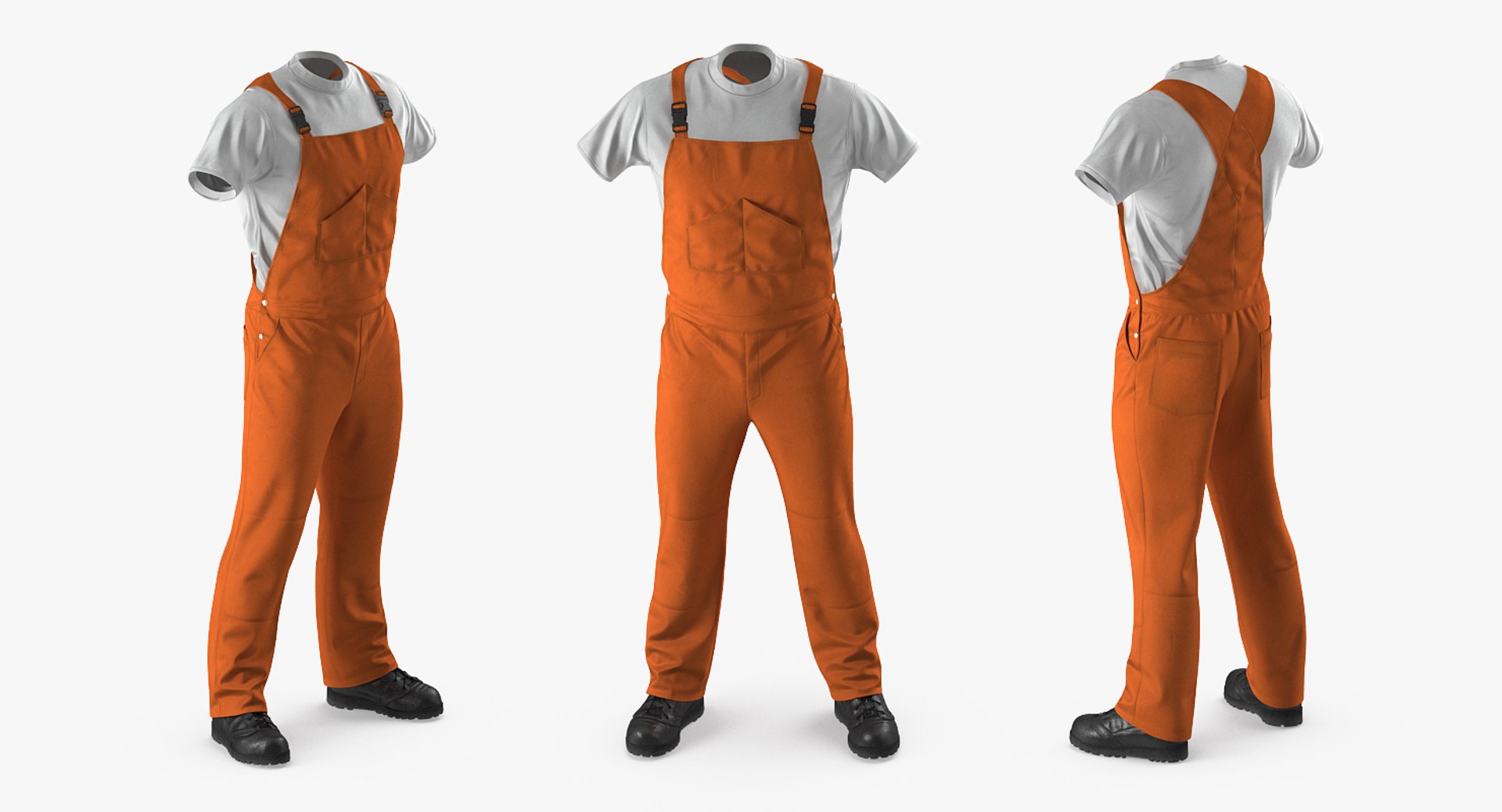 3d Factory Work Wear Overalls