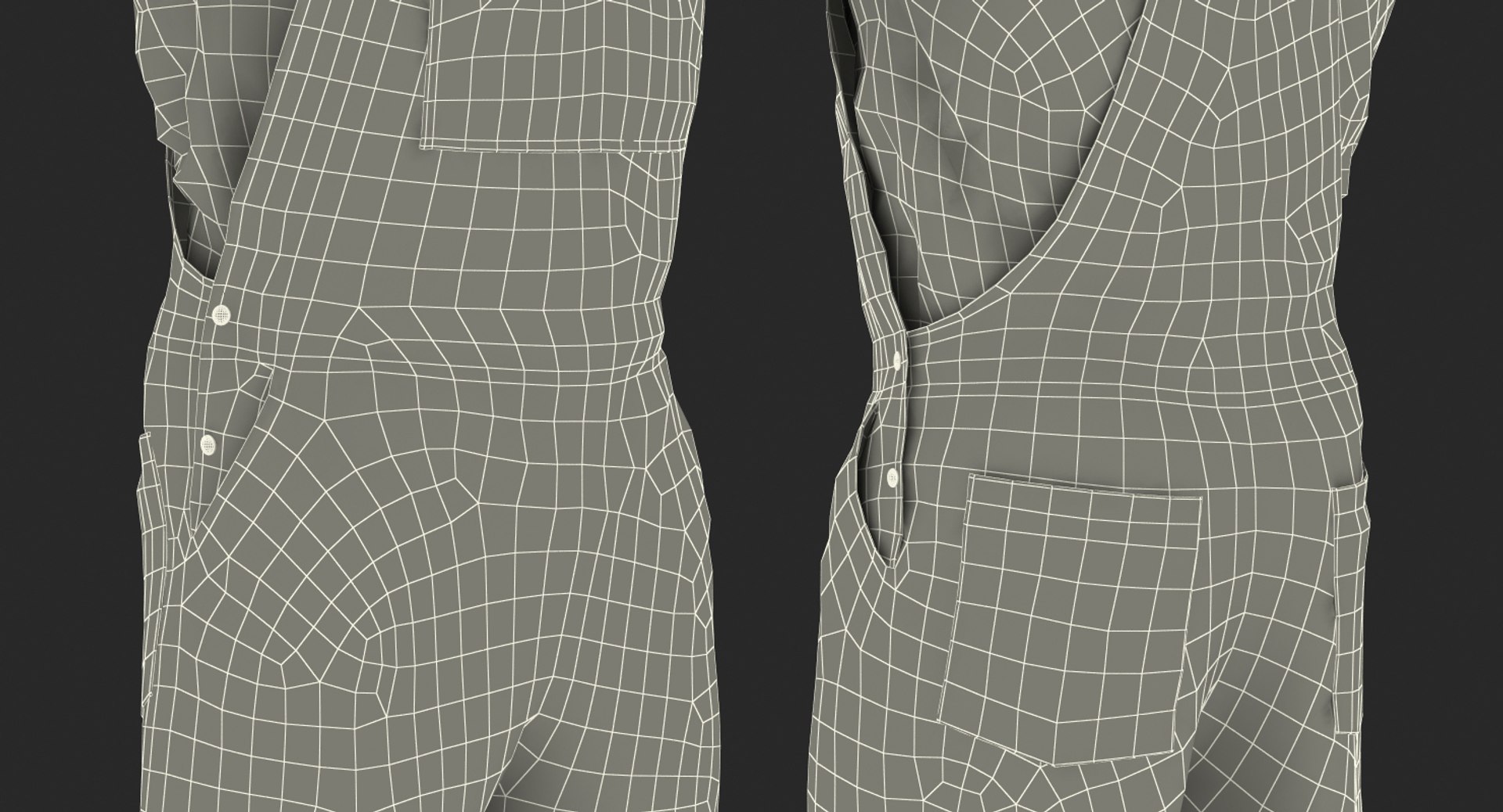 3d Factory Work Wear Overalls