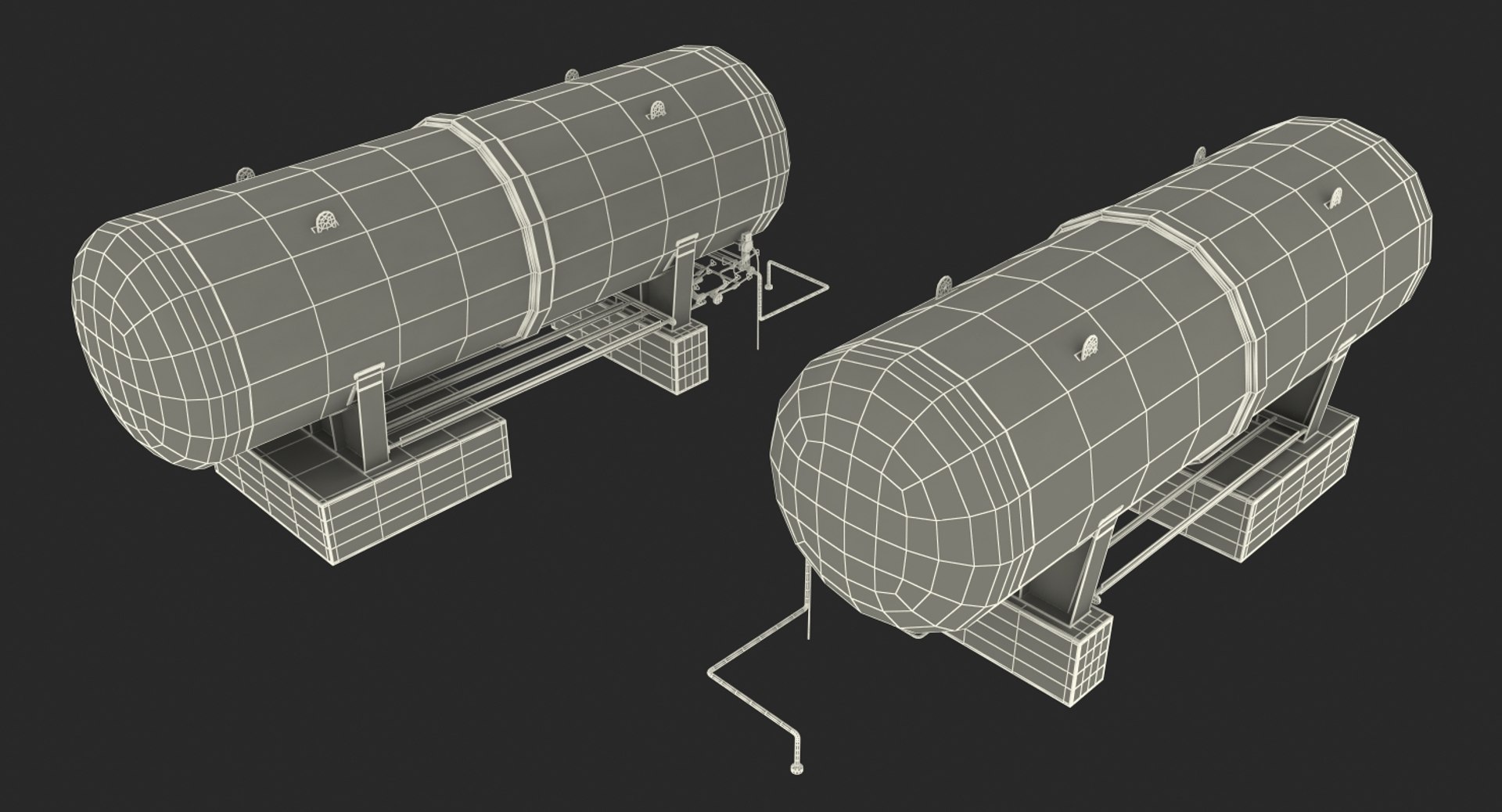 3D lng cryogenic storage tanks - TurboSquid 1280666