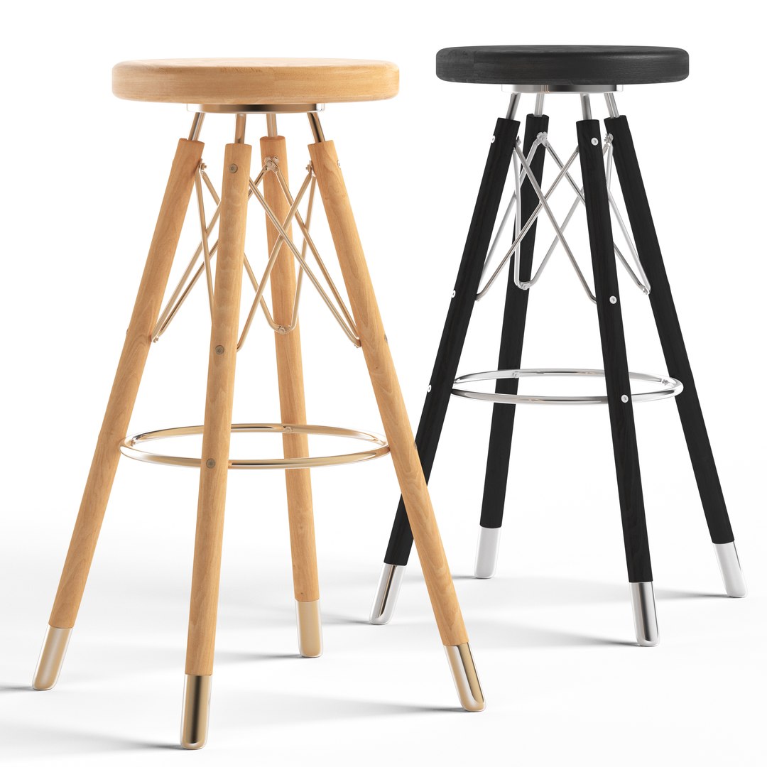 3D Cult Living Moda Bar Stool model - TurboSquid 2173516