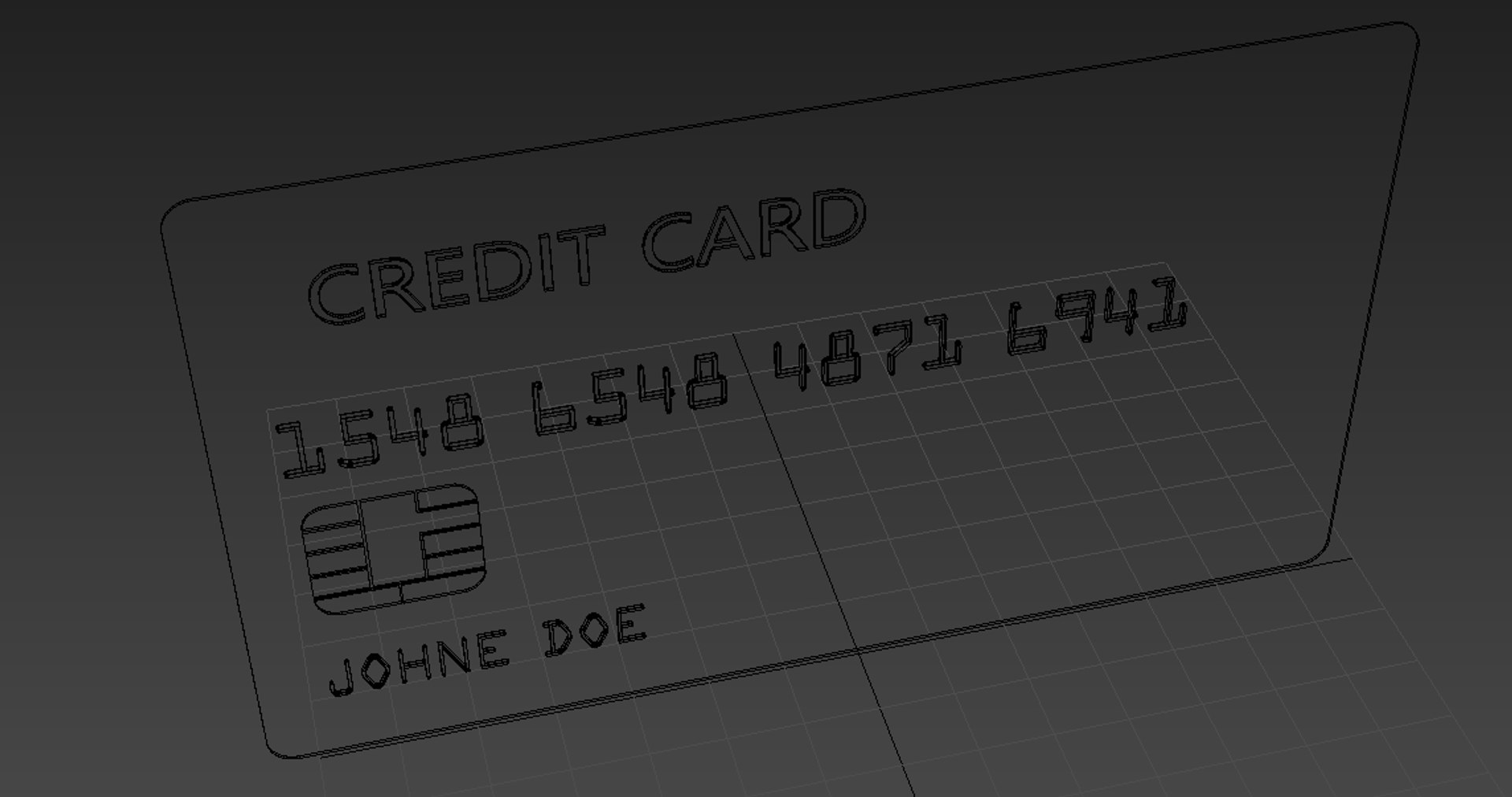 Credit Card 3d Model