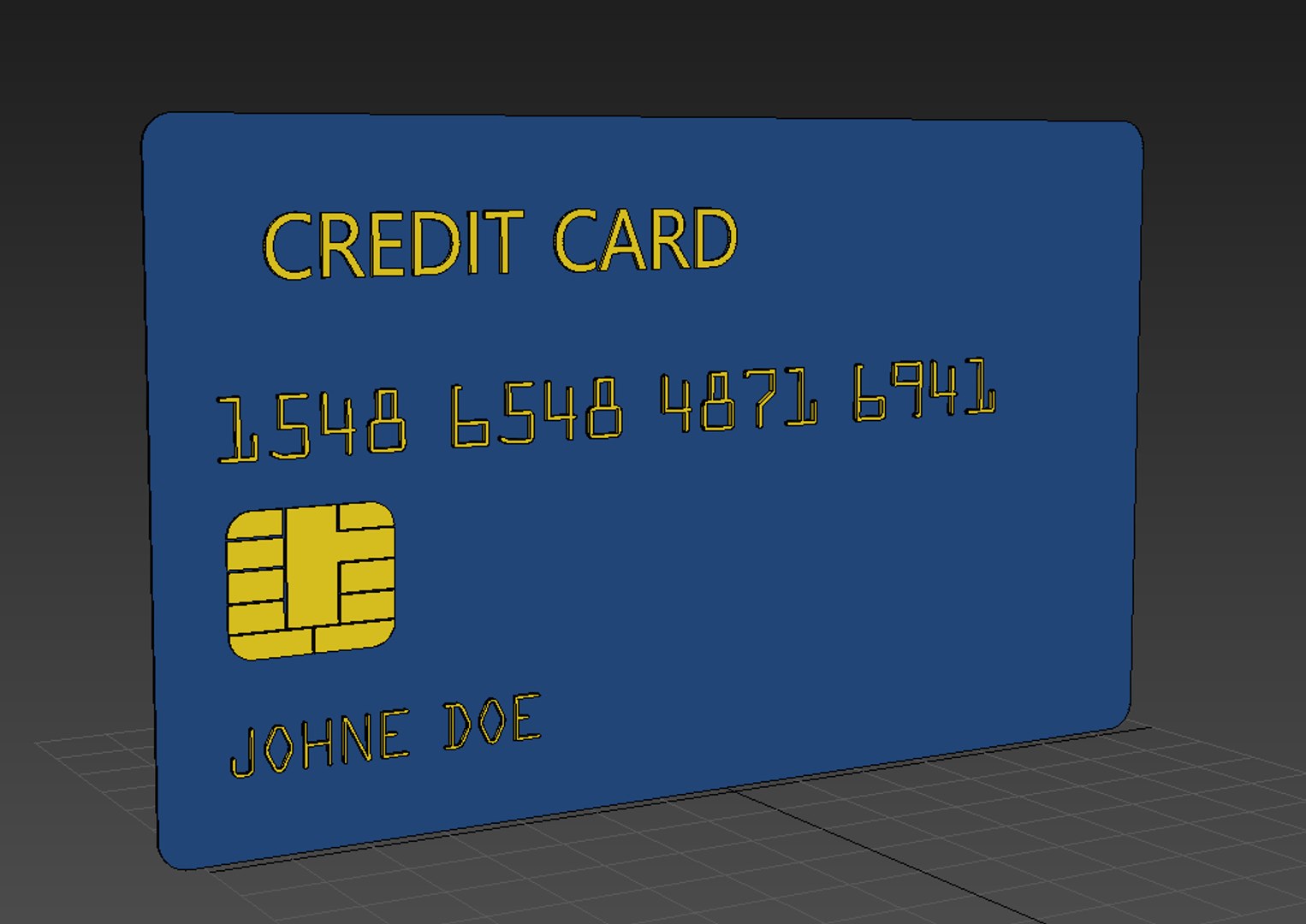 Credit Card 3d Model