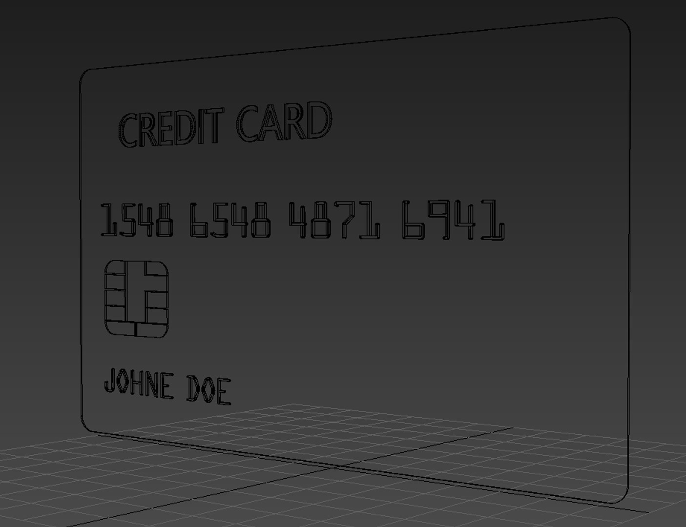 Credit Card 3d Model