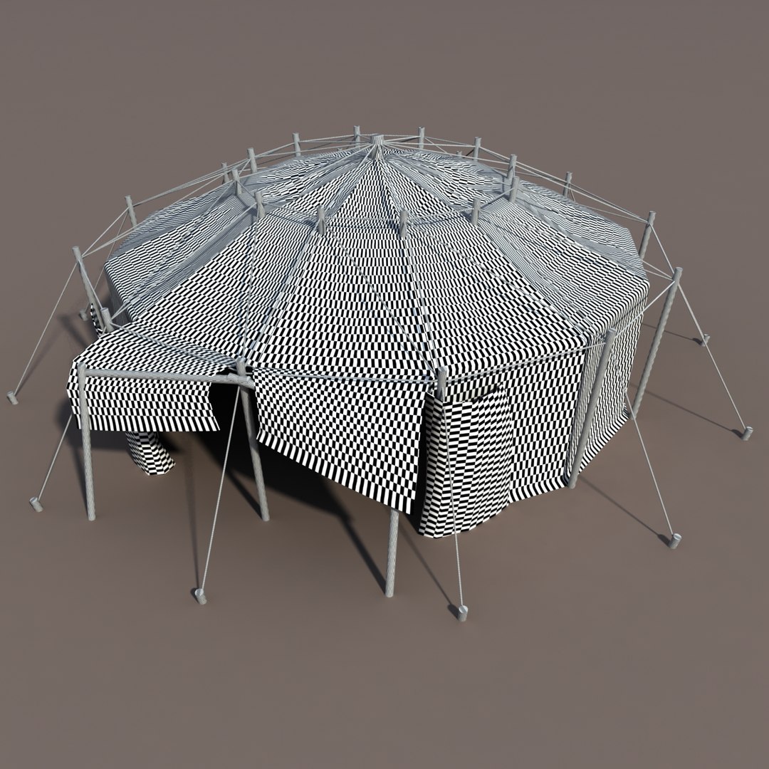 3d Circus Tent Model