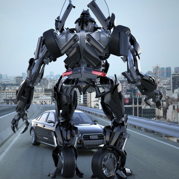 3ds max autobot audi a6