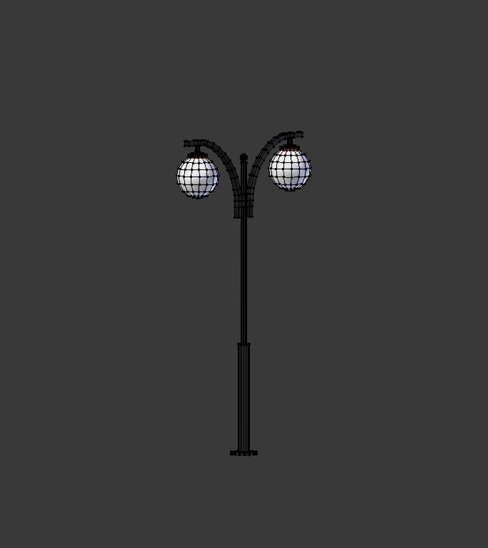 3d Street Lamp Model