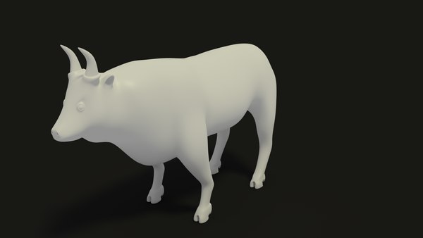 3d model of bull rural farms