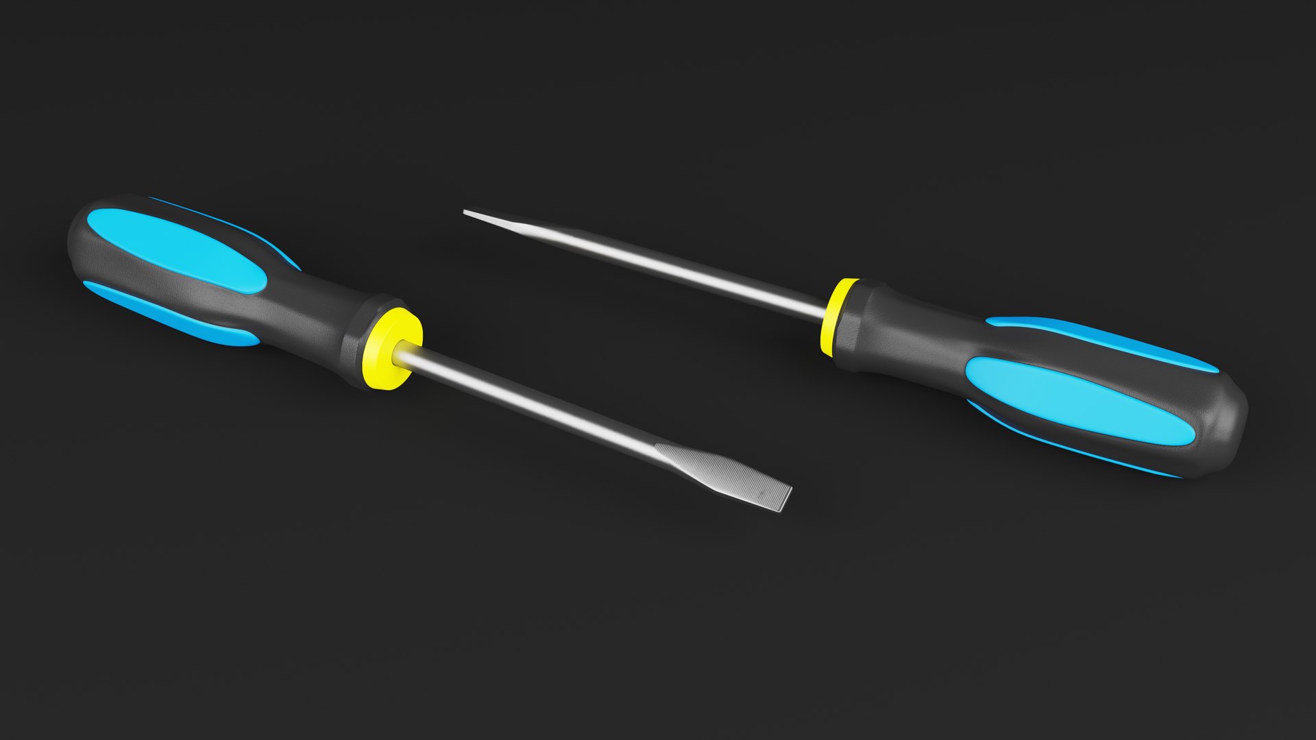 3D Model Flat Head Screwdriver 7mm - TurboSquid 2031813