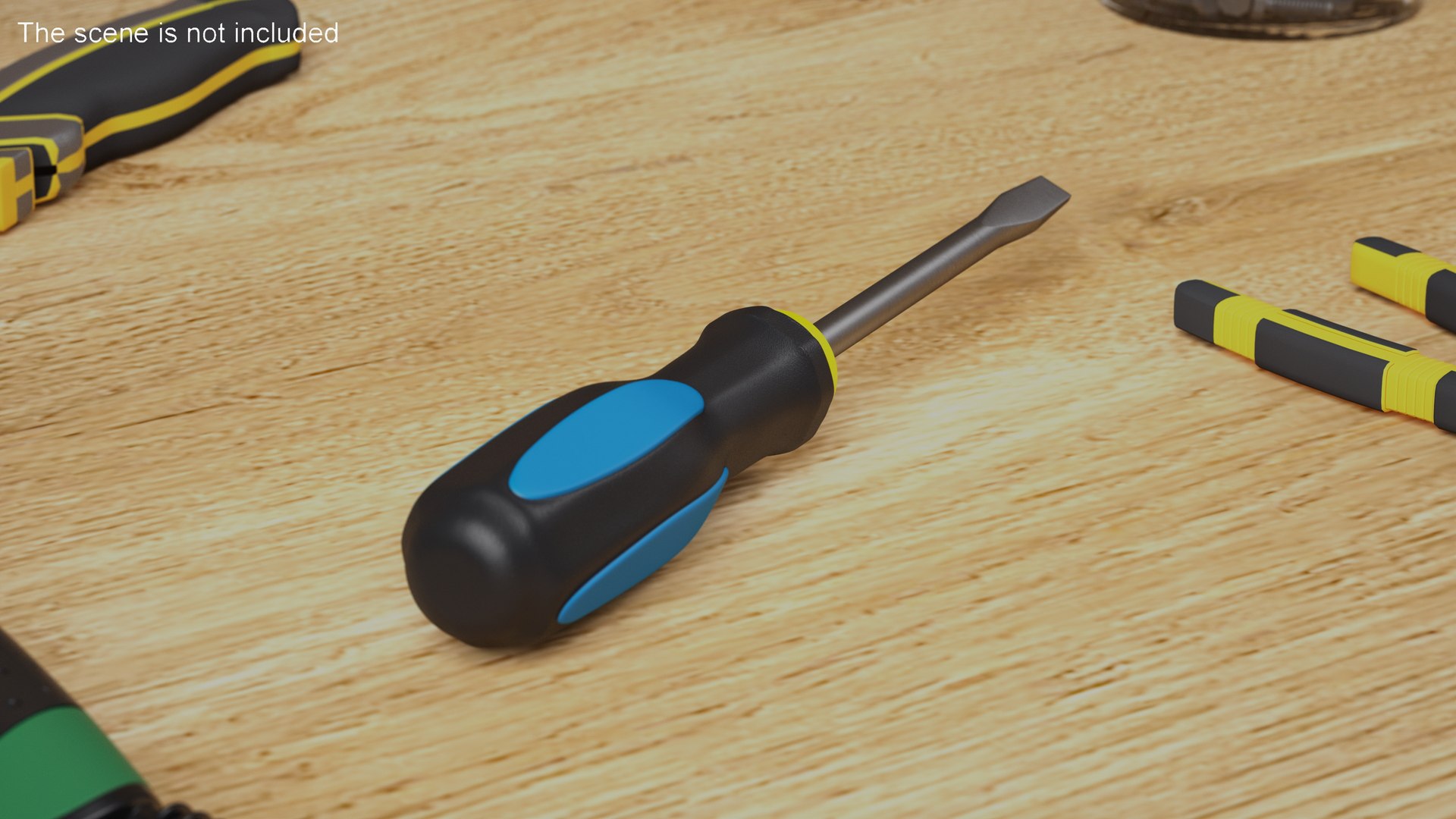 3D Model Flat Head Screwdriver 7mm - TurboSquid 2031813