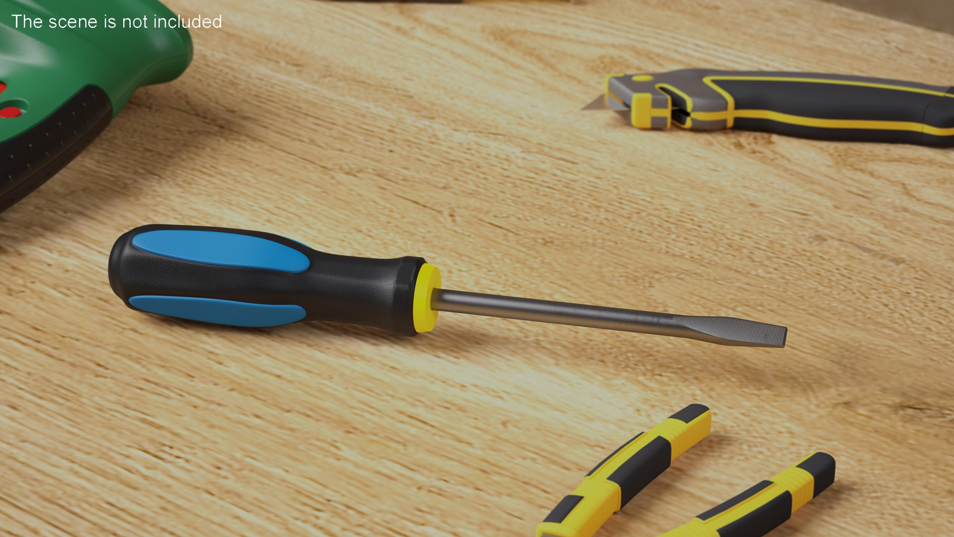 3D Model Flat Head Screwdriver 7mm - TurboSquid 2031813