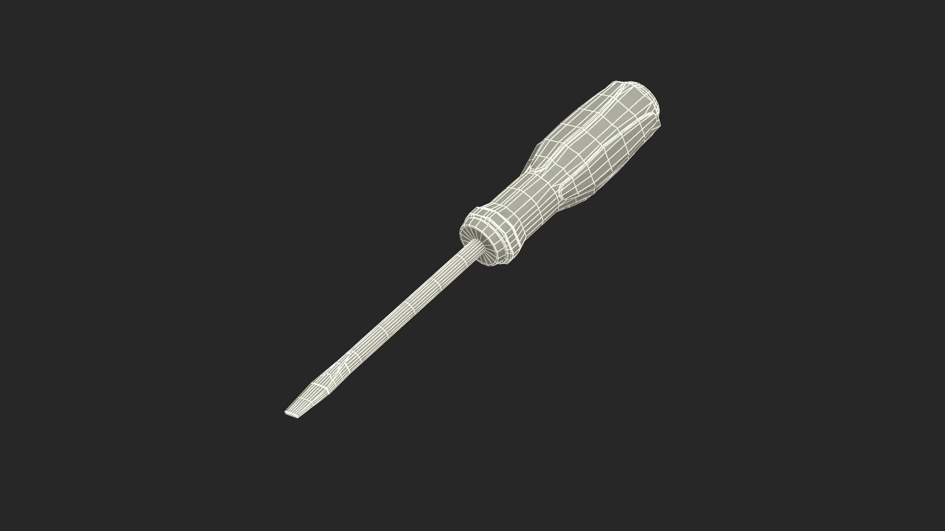 3D Model Flat Head Screwdriver 7mm - TurboSquid 2031813