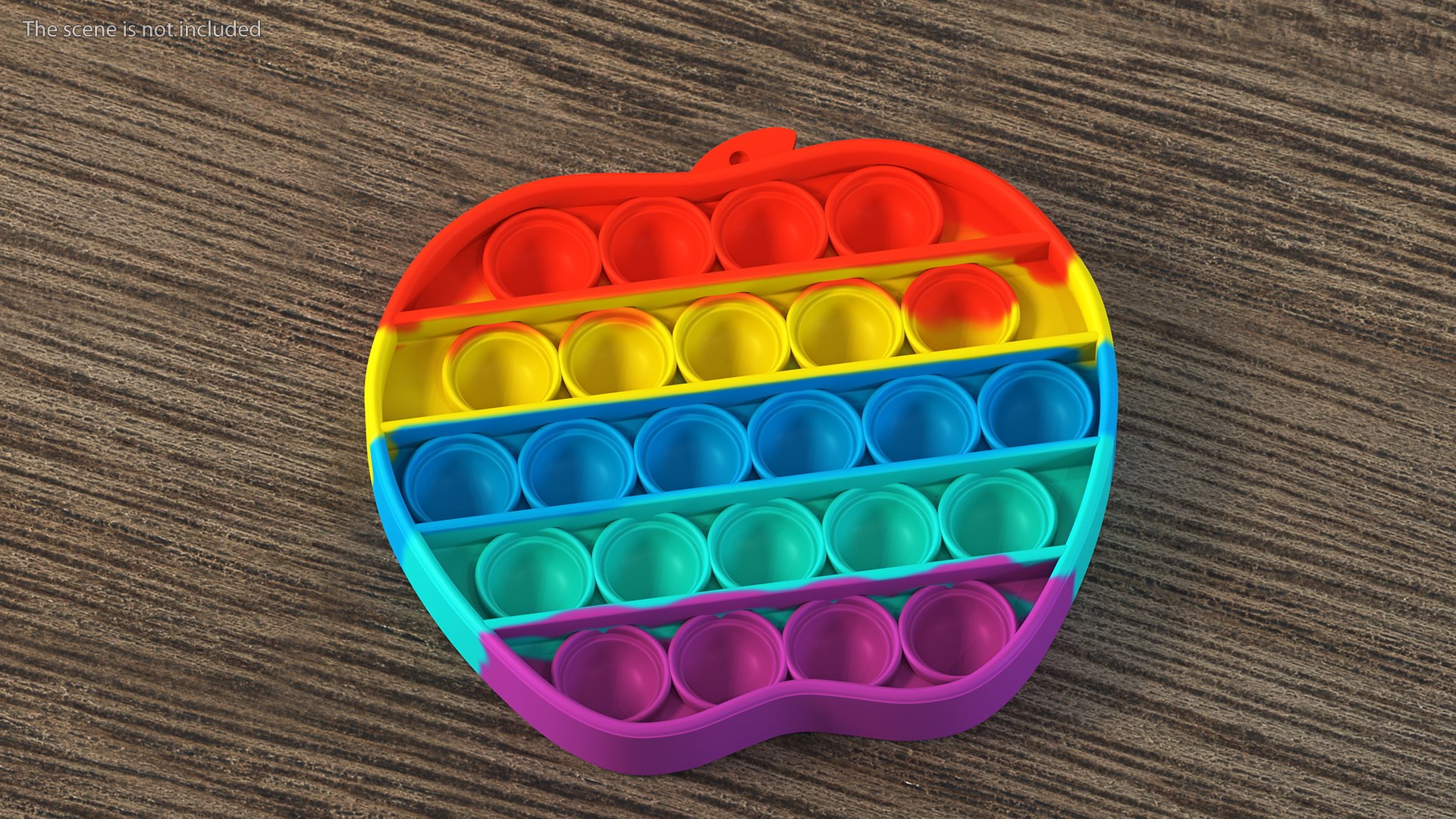 3D Rainbow Apple Pop It Toy - TurboSquid 1778806