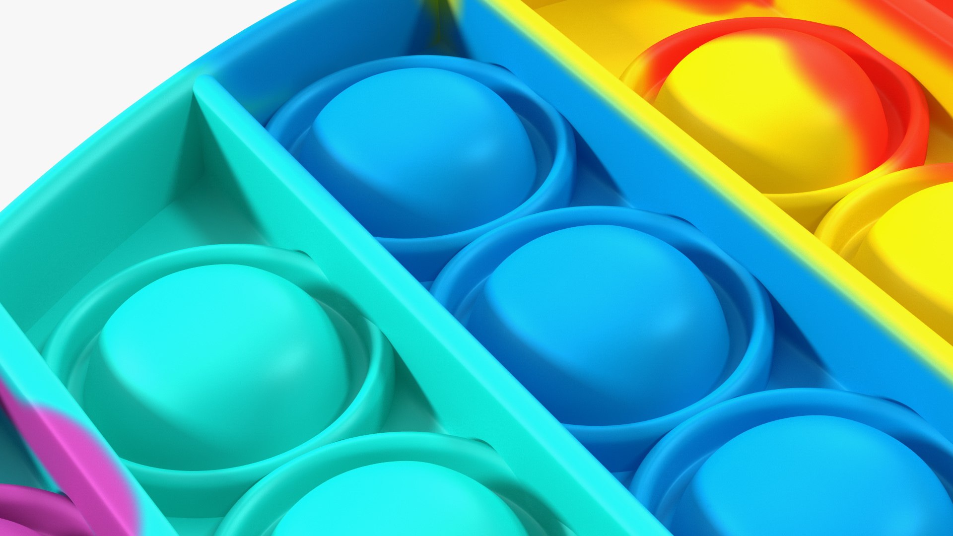 3D Rainbow Apple Pop It Toy - TurboSquid 1778806