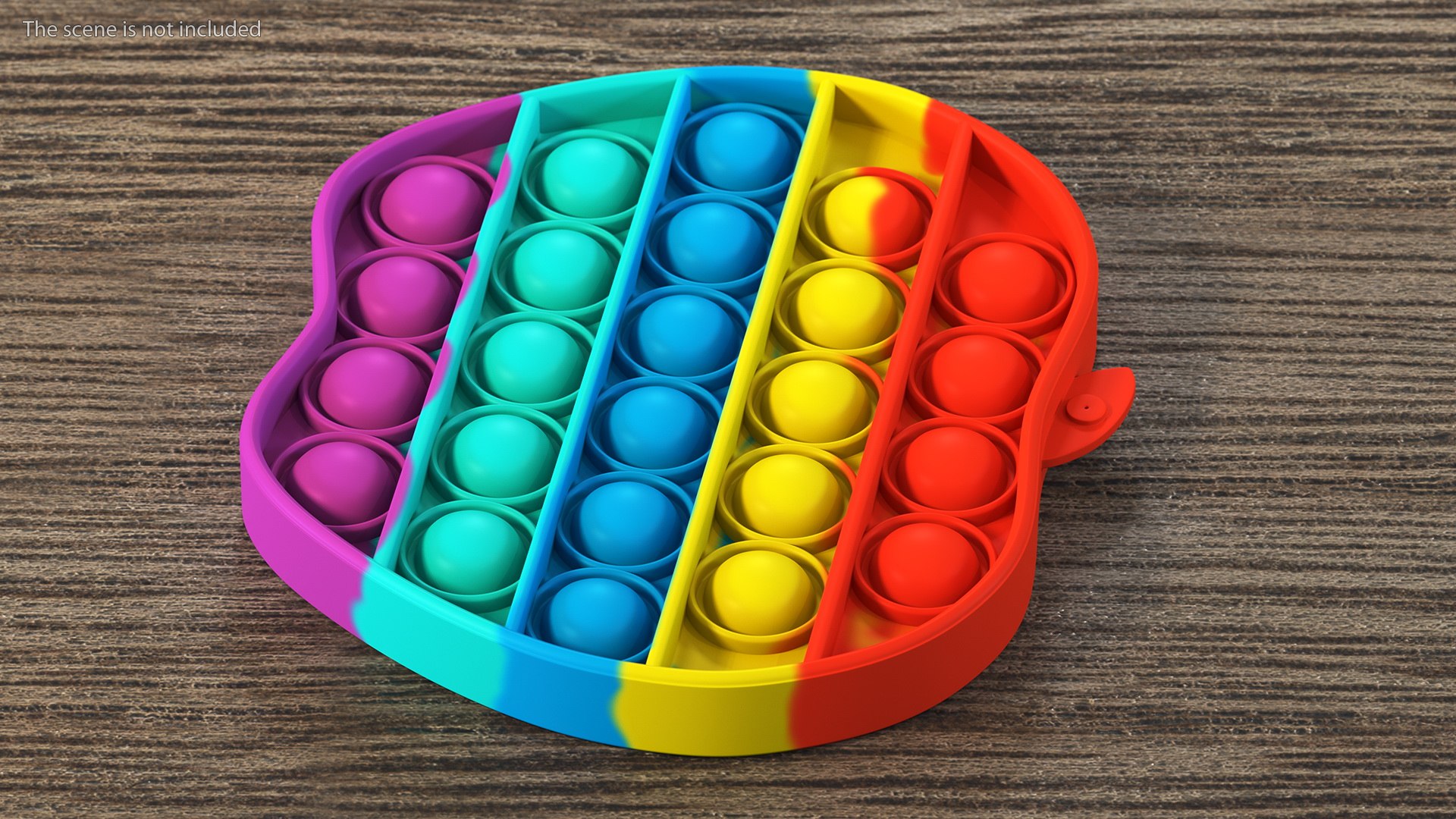 3D Rainbow Apple Pop It Toy - TurboSquid 1778806