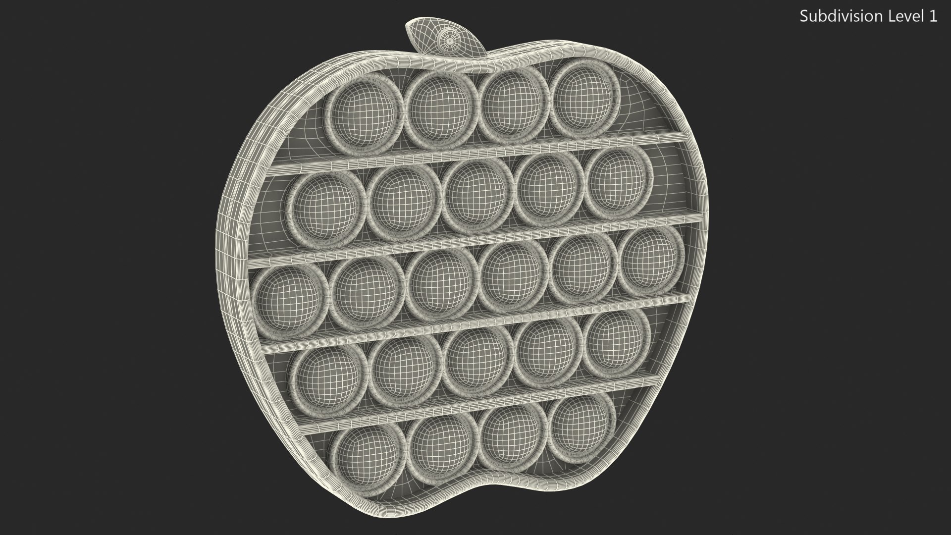 3D Rainbow Apple Pop It Toy - TurboSquid 1778806